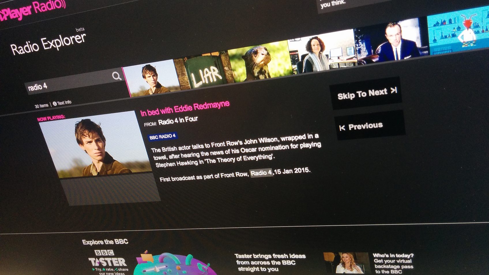 BBC Taster - BBC Radio Explorer