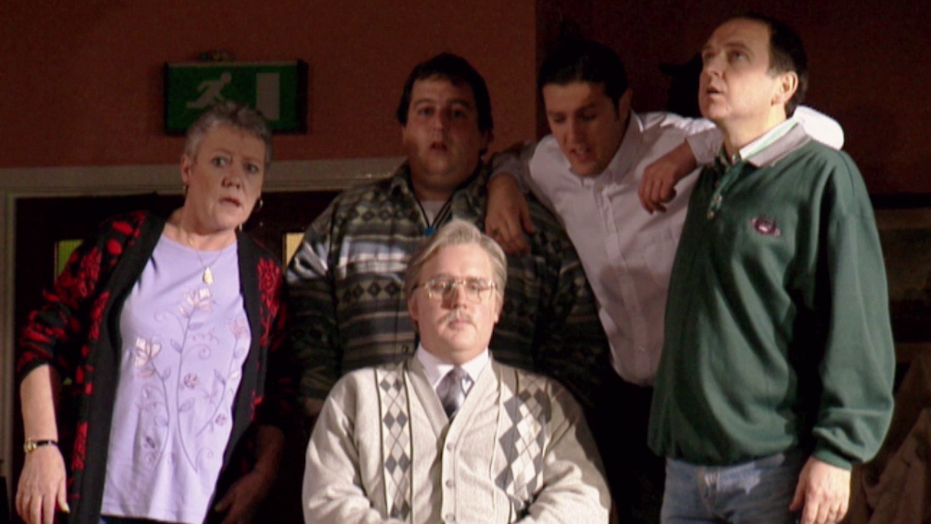 BBC One - Peter Kay's Comedy Shuffle, Series 1, Episode 1, 'Baldy Bouncer' and the 'Dad Run'