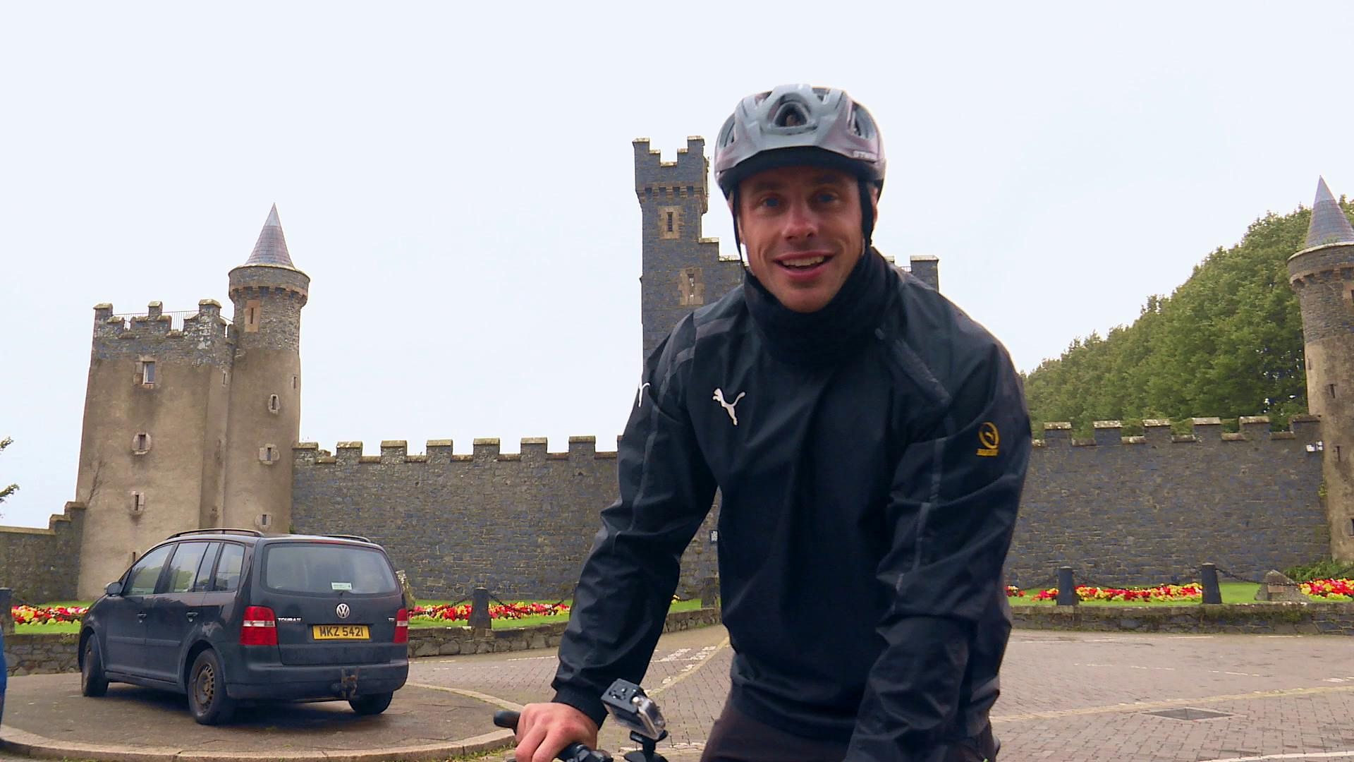 BBC One - Getaways, Series 9, Amsterdam, Tommy cycles to Killyleagh Castle