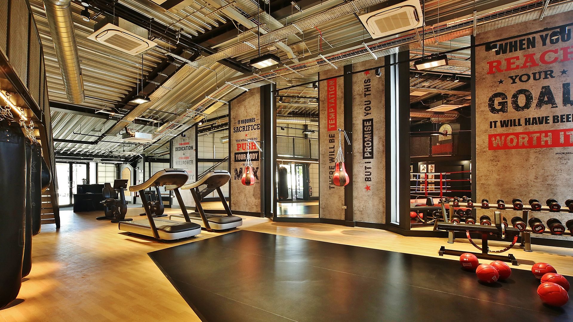 Old Boxing Gym Interior