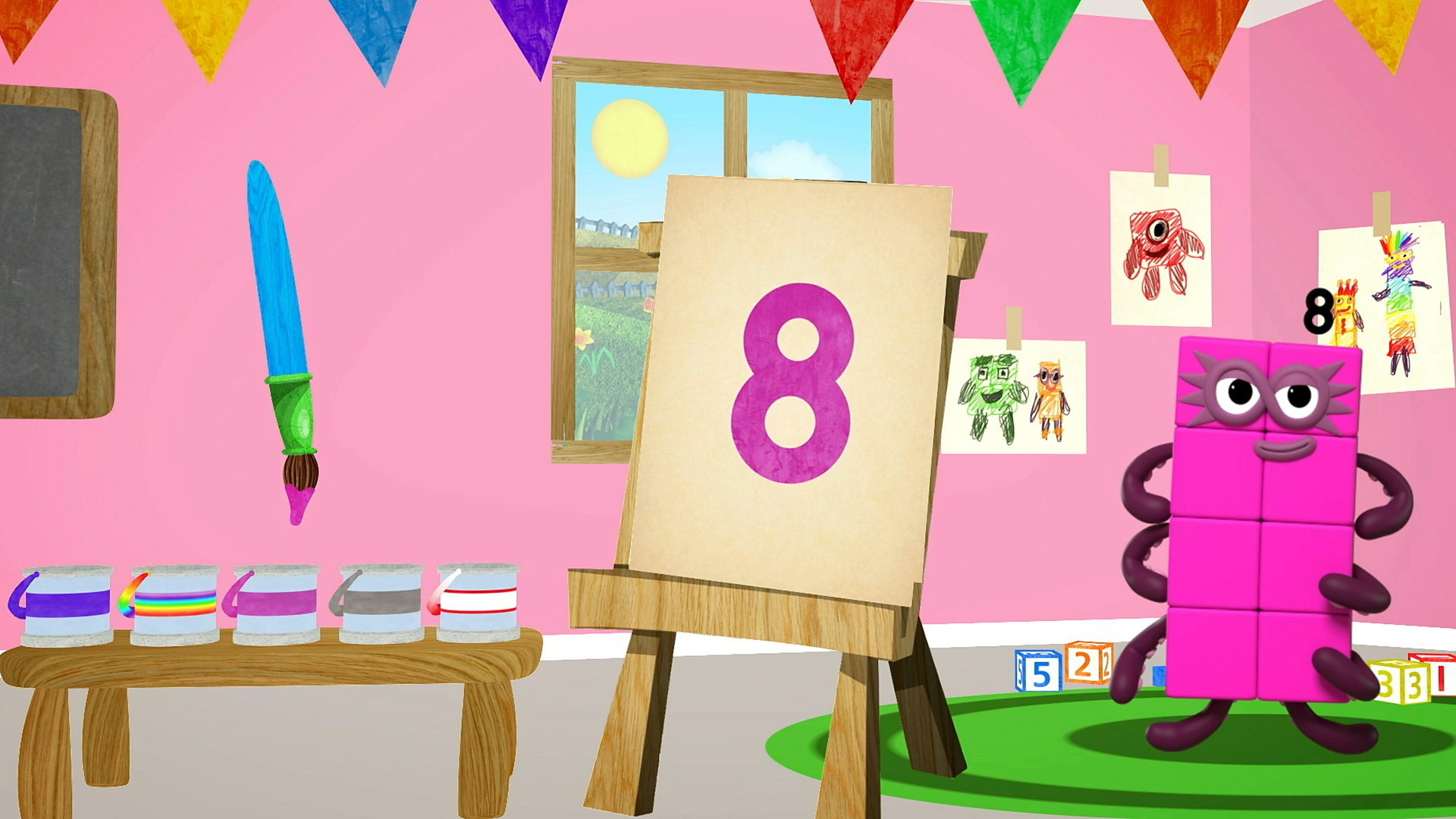 BBC iPlayer - Numberblocks - Numbersongs: Lets All Draw Numbers