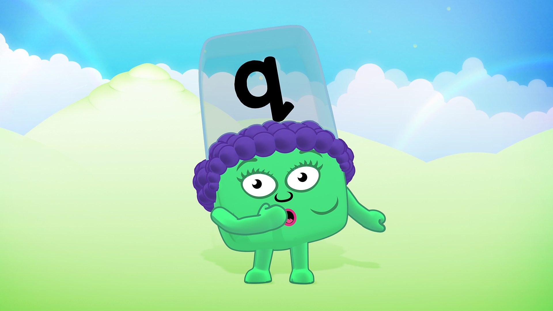 BBC iPlayer - Alphablocks - Magic Words: 17. Meet Alphablock Q