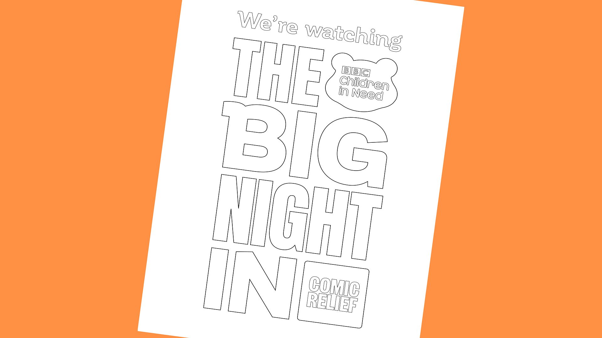 Resources and activities - The Big Night In