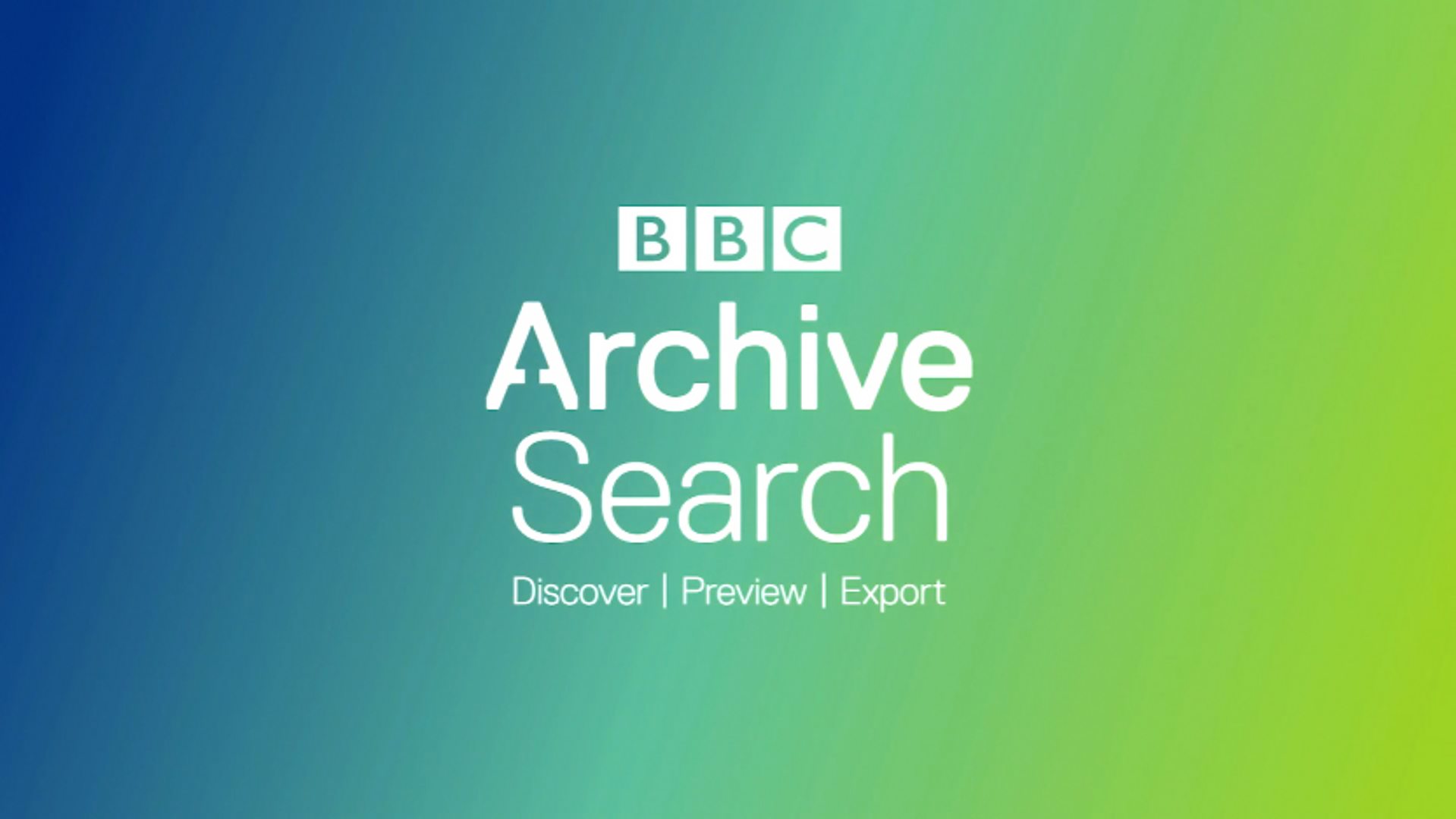 Introduction to Archive Search