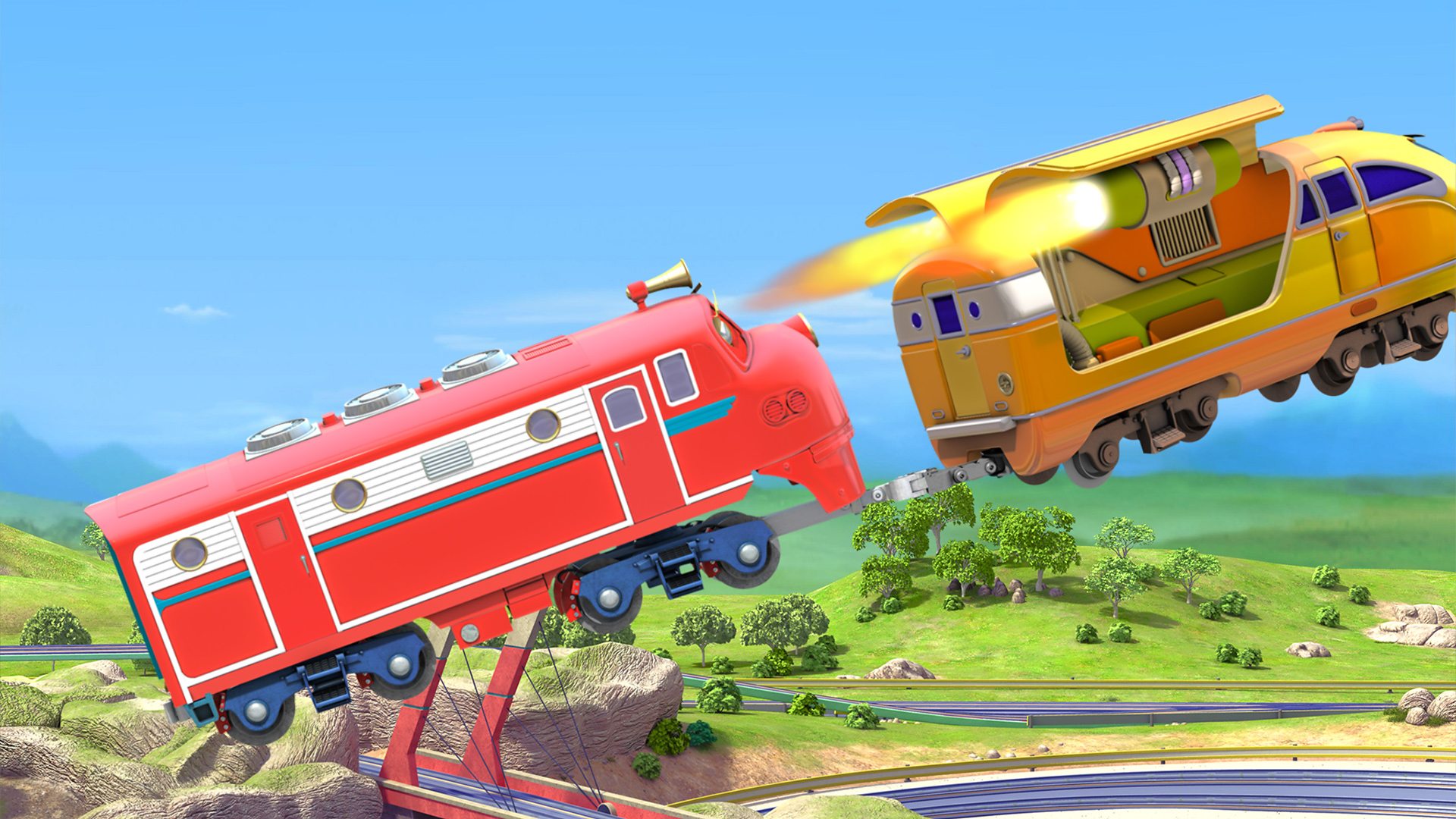 BBC iPlayer - Chuggington - Series 6: 31. Action Chuggers Day Off