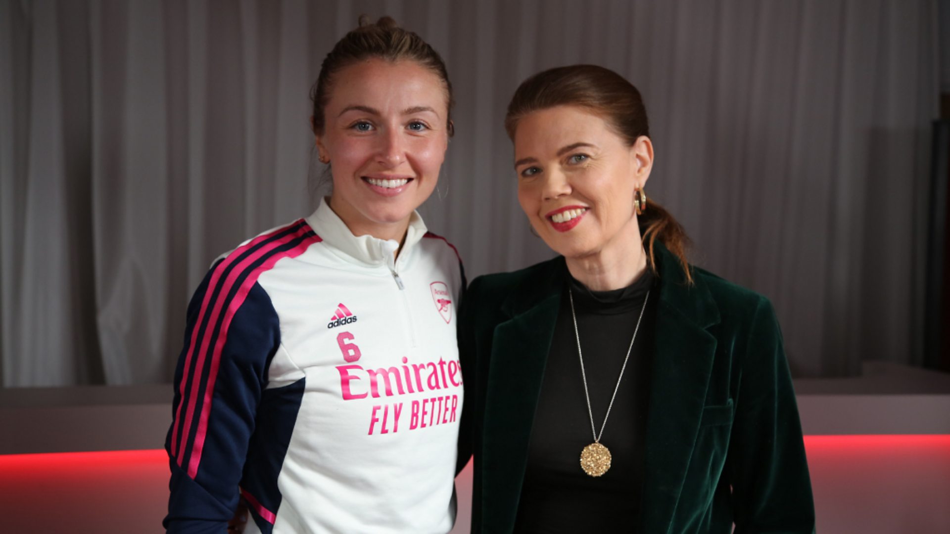 England Captain Leah Williamson OBE, Baroness Sue Campbell and Olympic ...
