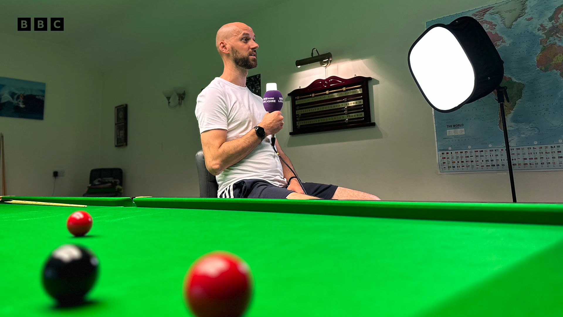 BBC Radio Lancashire - Lancashire Sport, Snooker player Ian Burns