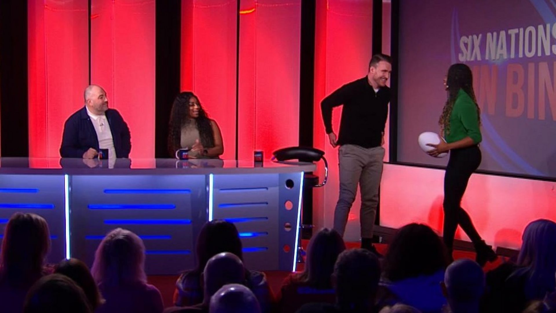 BBC One - Six Nations Sin Bin, Series 6, Episode 3, Stuart Hogg v Ruck Star Lizzie