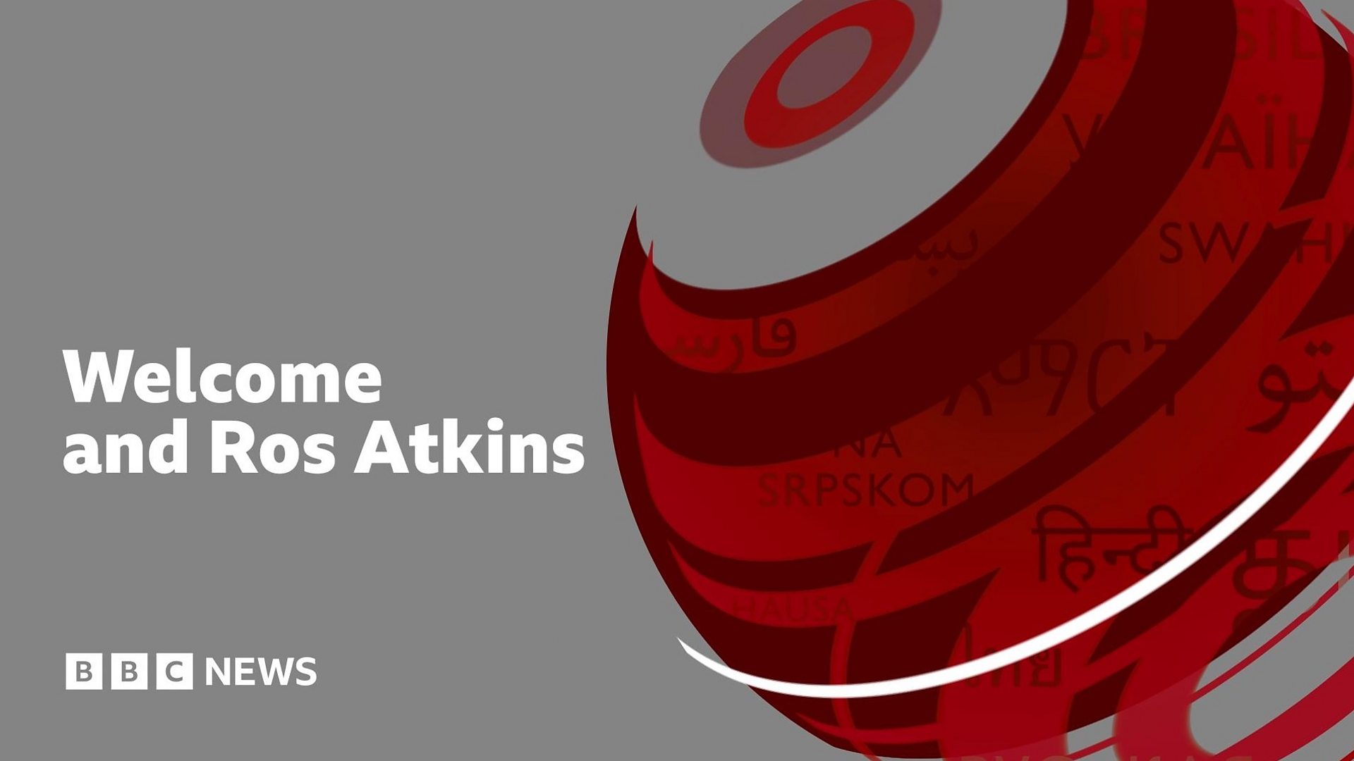 Welcome and Ros Atkins