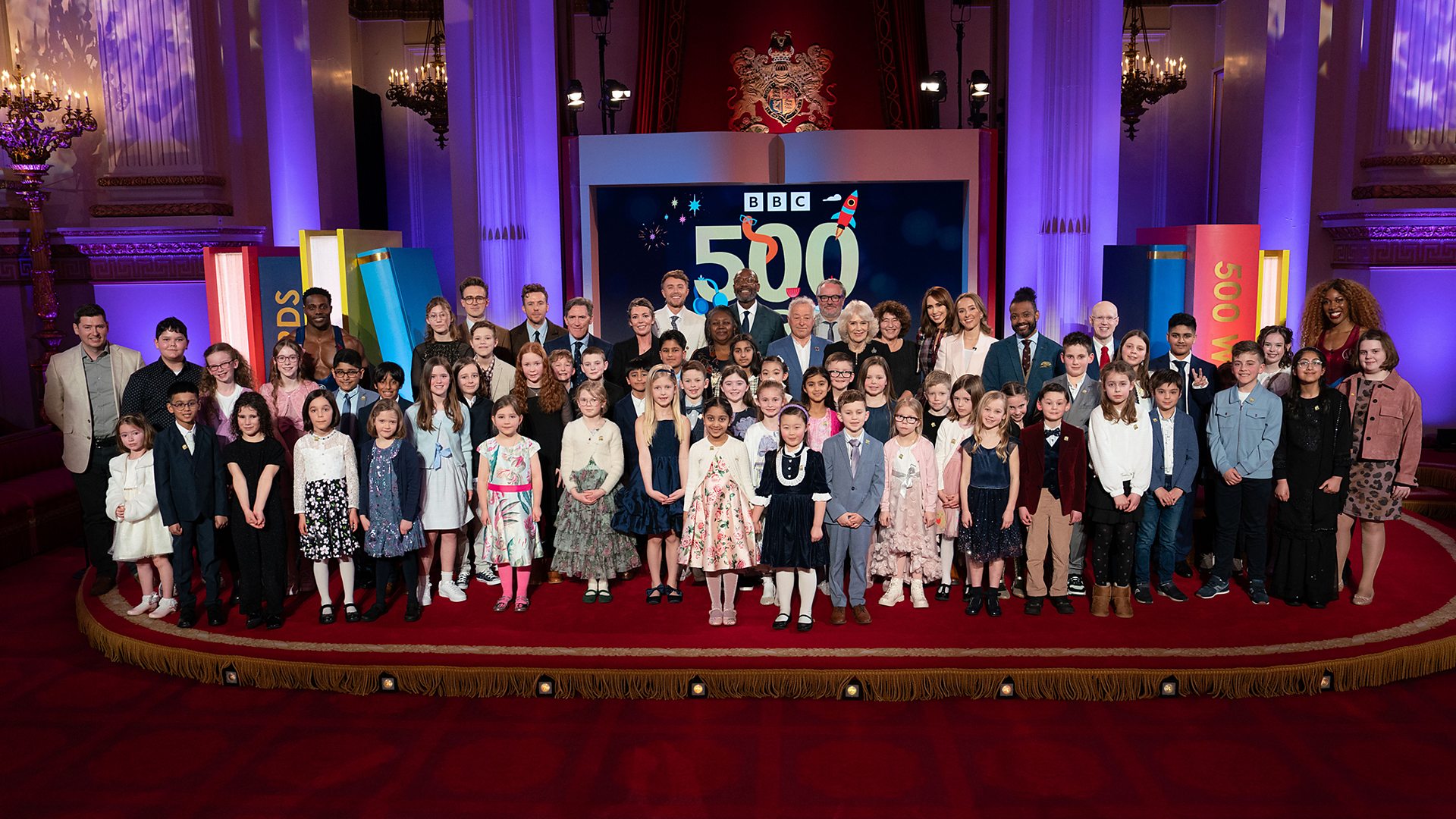 BBC 500 Words Finalists celebrated at Buckingham Palace with Her Majesty The Queen