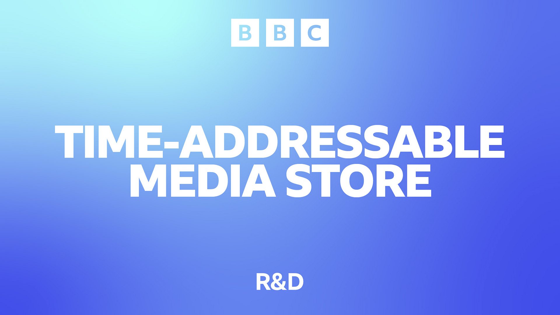 Time-addressable media