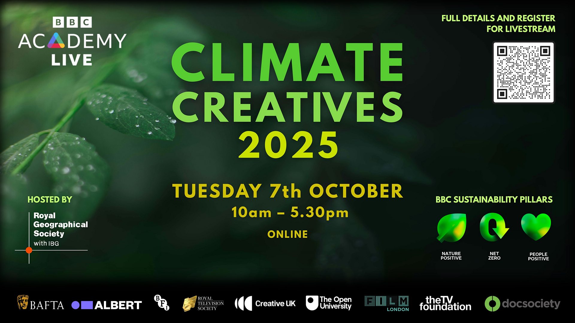 Climate Creatives 2025 presented by BBC Academy Live