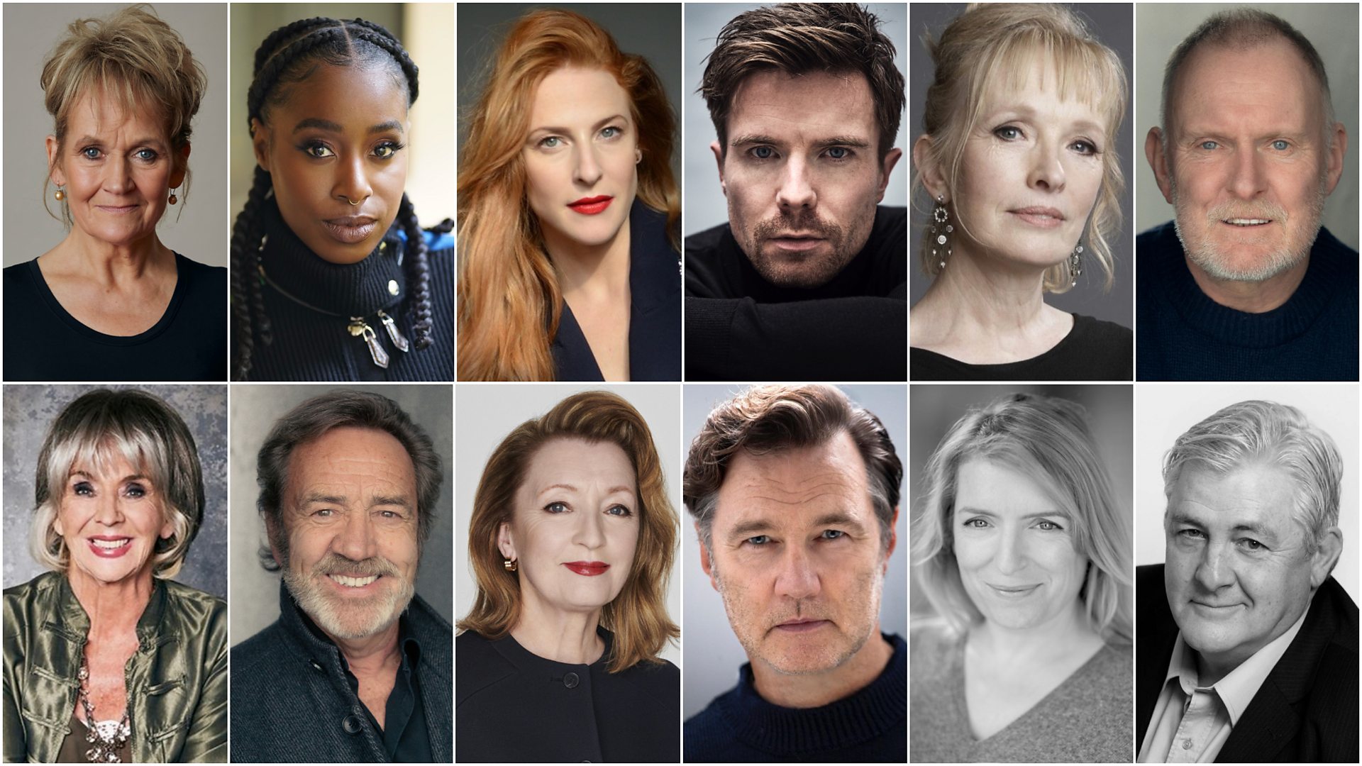 Rosalie Craig, Joe Dempsie, Kirby Howell-Baptiste, Sue Johnston and ...