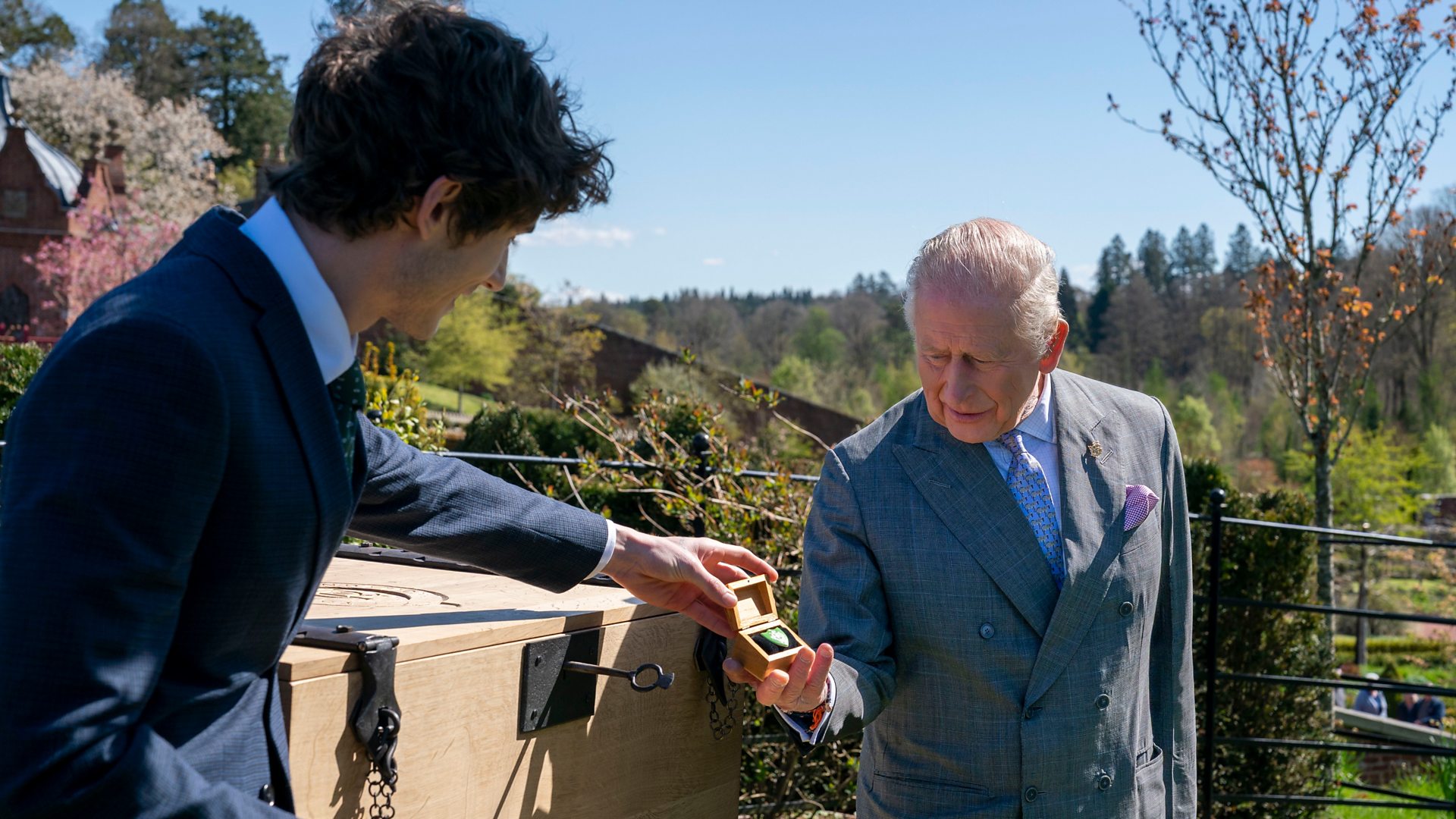 His Majesty The King awarded Green Blue Peter Badge at Dumfries House ...