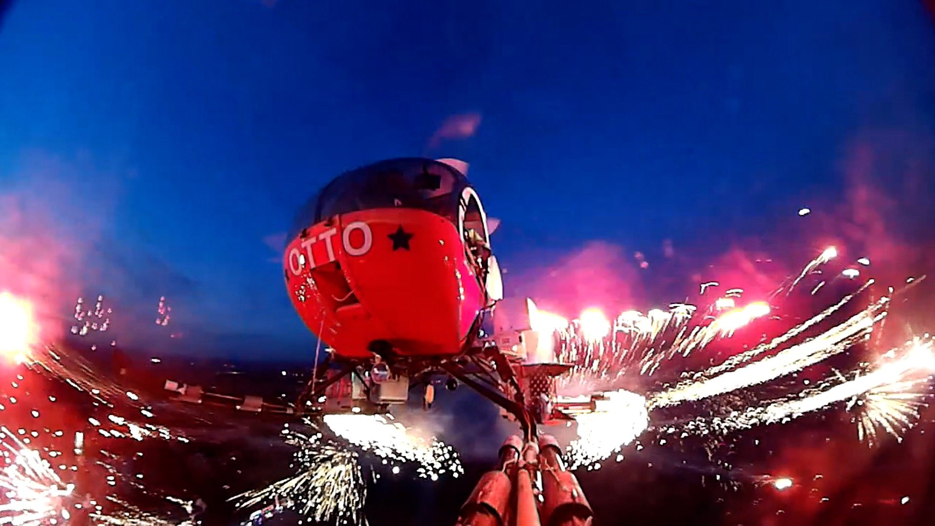 helicopter fireworks