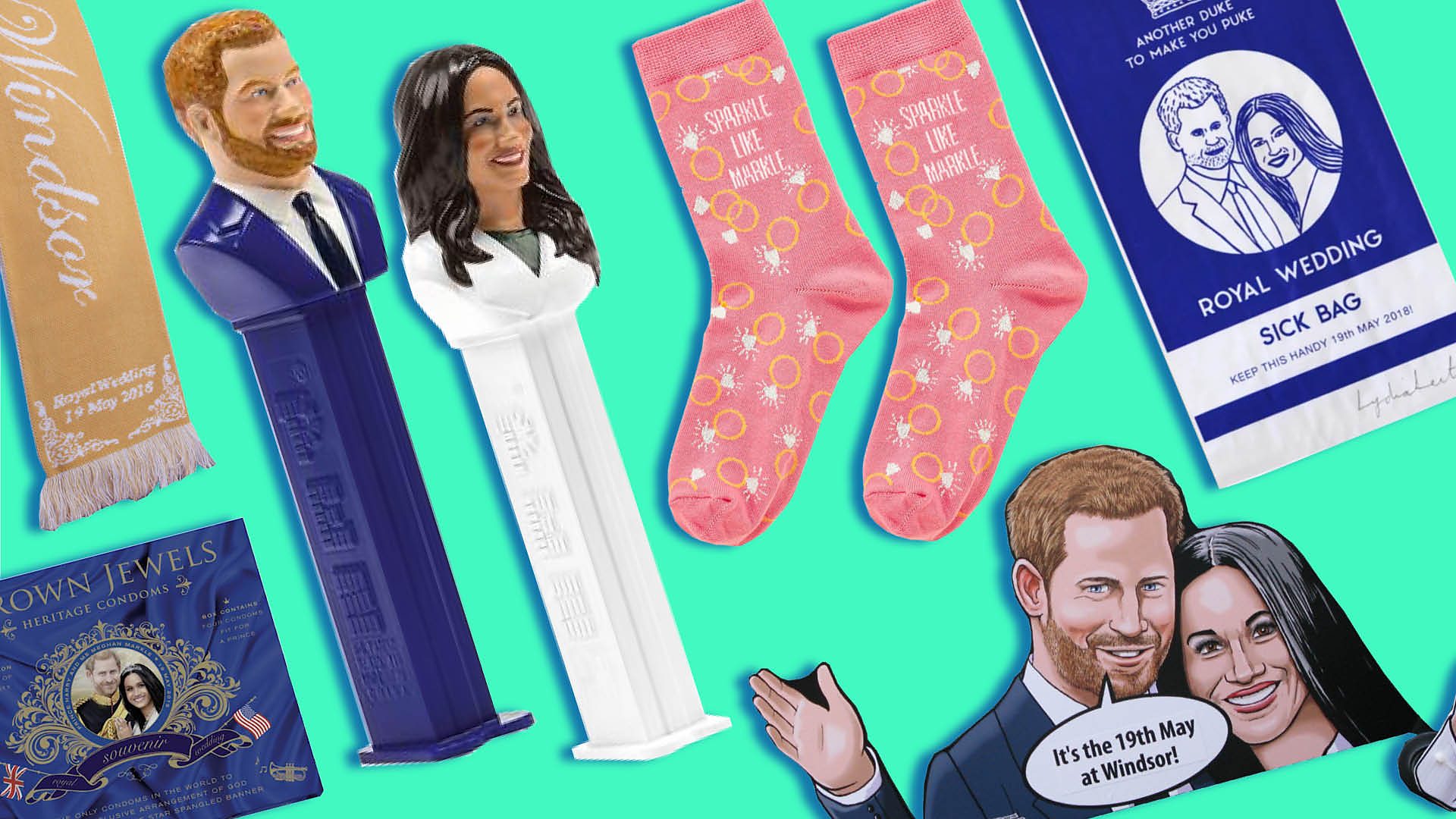 Royal wedding merch: Harry and Meghan swimsuits, anyone? - BBC Three