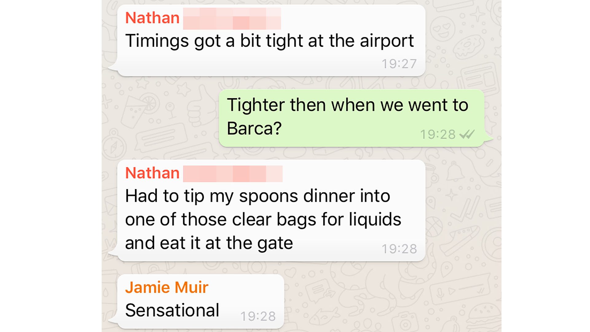 Hungry flyer unveils brilliant new travel hack - BBC Three