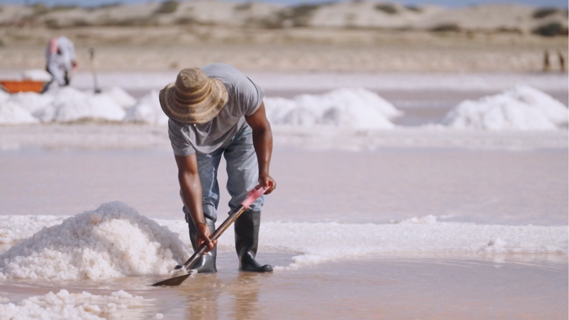 Salt Evaporation Pond Africa Salt Marshes In Cape Verde's Volcano