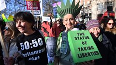 As it happened: Global anti-Trump protests - BBC News