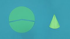 How to prove a cone's surface area = π × r × slant length - BBC Bitesize