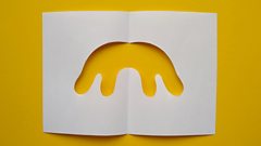 Cut holes in folded paper - BBC Bitesize