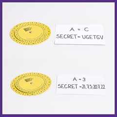 Learn how to make and use cipher wheel: At home STEM activity for kids ...