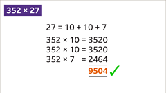 How to multiply using the partition method - KS3 Maths - BBC Bitesize