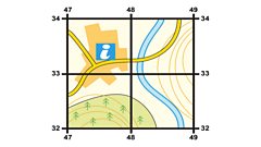 Measuring distances and grid references - BBC Bitesize