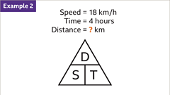 How to calculate speed, distance and time - BBC Bitesize