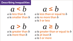 Inequalities - KS3 Maths - BBC Bitesize