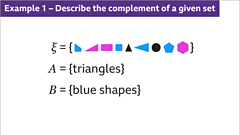 The complement of a set - KS3 Maths - BBC Bitesize