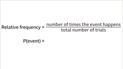Experimental probability and relative frequency - KS3 Maths - BBC Bitesize