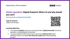Digital footprint: what is it and why should you care? - BBC Teach