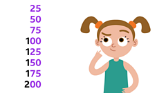 Count in 25s - KS2 Maths - Year 5 - BBC Bitesize