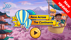 Race Across the Continents - KS2 Geography game - BBC Bitesize