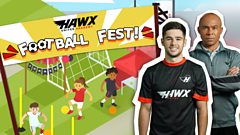 Play the HAWX Academy Football Fest game on the CBBC website - CBBC