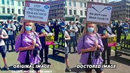 BBC - The Social - ‘A fake protest photo sparked a hateful backlash ...