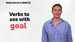 BBC Learning English - English in a Minute Series 4 / Verbs to use with ...