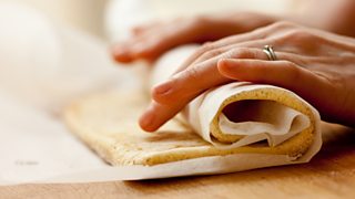 Lemon Swiss roll and amaretti trifle recipe - BBC Food