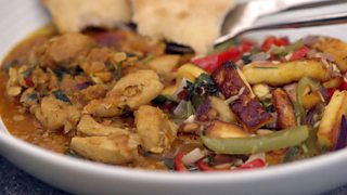 Dal chicken with chilli paneer and naan recipe - BBC Food