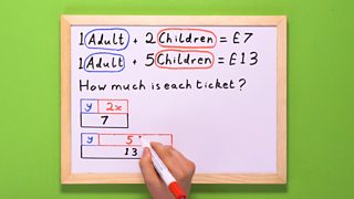 How to solve simultaneous equations (KS3 Maths | BBC Bitesize) - BBC ...