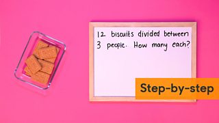 How to visualise division with an array - BBC Bitesize