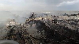 Ocado warehouse fire in Andover finally out - BBC News