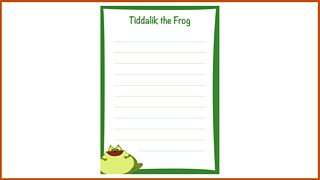 English KS1: Tiddalik the Frog - BBC Teach