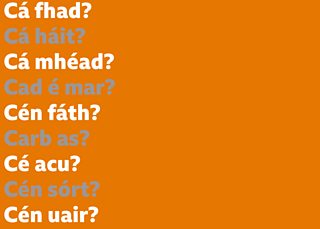 Grammar - KS3 Irish – Learners - BBC Bitesize