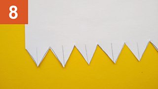 Make paper fringes - zigzags - BBC Bitesize