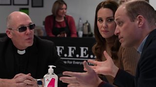 Pastor Mick: Duke and Duchess show support for Burnley charity - BBC News