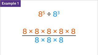 Laws of indices for multiplication and division - BBC Bitesize