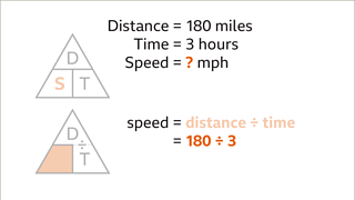 How to calculate speed, distance and time - BBC Bitesize
