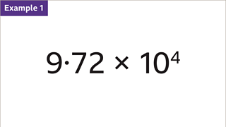 What is standard index form in maths? - BBC Bitesize